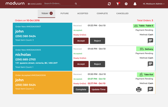 Get Your Restaurant a Moduurn Mobile Ordering System.